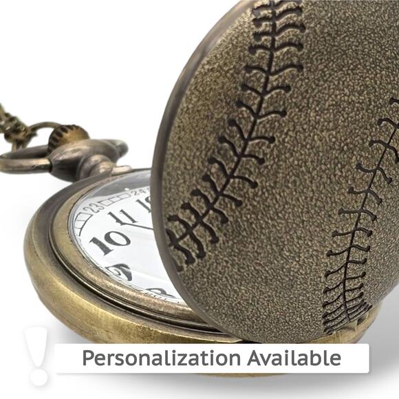 Accessories | Baseball Pocket Watch Vintage Look Sports Gift Player Mvp ...